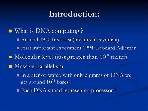 PPT DNA Computing PowerPoint Presentation Free Download ID 6752559