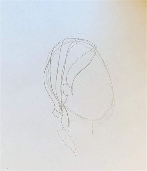 How To Draw A Ponytail With Movement Basicdraw Com