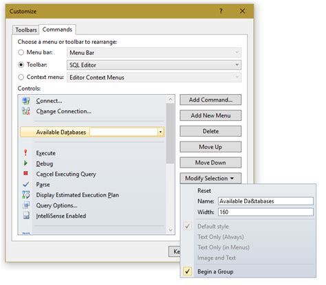 Sql Ssms Increase Size Of Box Available Databases Super User