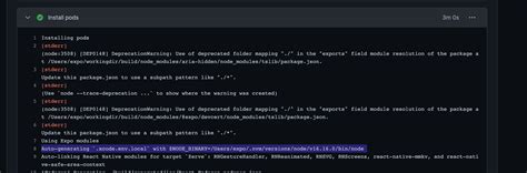 ios eas build fail when xcode env local is included in upload · issue