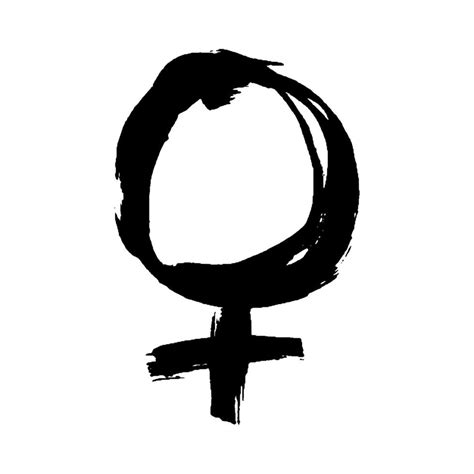 Love Hand Drawn Female Gender Identity Icon Symbol Used To Represent