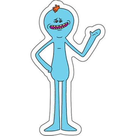 Rick And Morty Mr Meeseeks Sticker Decal 3x5 5 Inch Adult Etsy