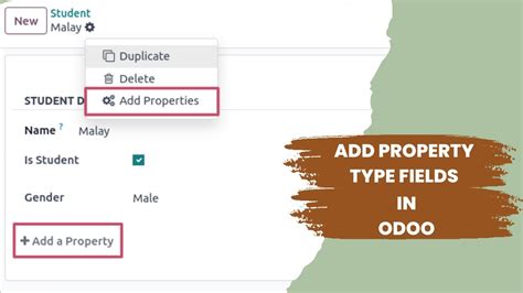 Add Properties In Odoo Property Fields In Odoo Custom Properties