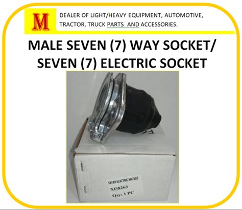 Male Seven 7 Way Socket Seven 7 Electric Socket 24v Universal