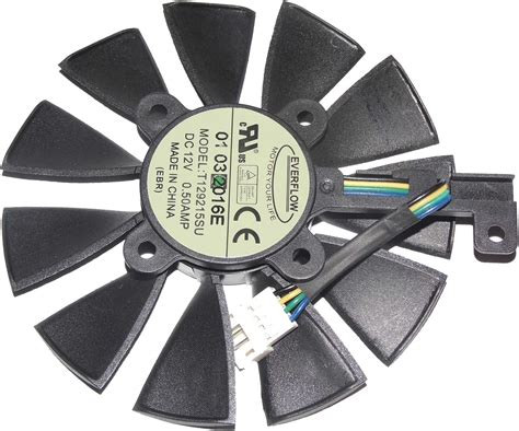 EVERFLOW T129215SU 12V 0.5A 4Wire Video Fan: Amazon.co.uk: Computers ...