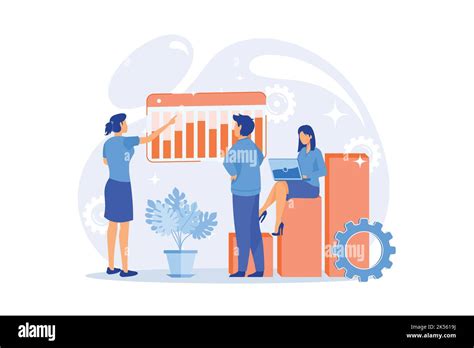 Business Innovation Presentation Analytics Report Statistics Chart Forkflow Analysts And