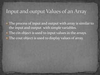 Array PPT