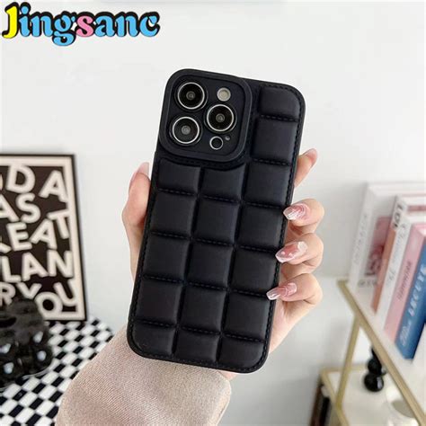 Jingsanc Casing For Infinix Smart Soft Silicone Square Grid Phone Case Shockproof Full Camera