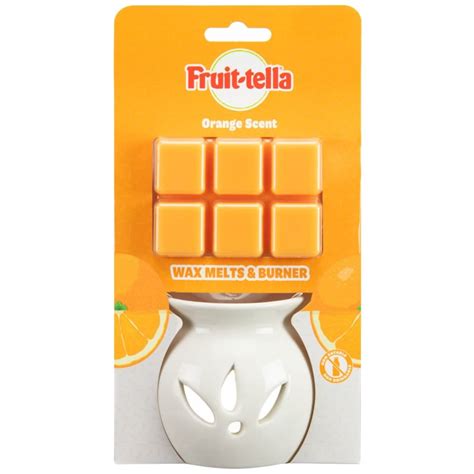 Fruittella Wax Melts And Burner Set Orange Scent Candles Bandm