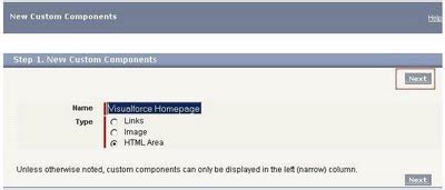 ForceTree Adding A Visualforce Page To The Home Page Layout