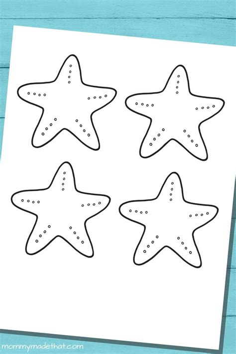 Starfish Template Free Printable Plan Your Year Easily