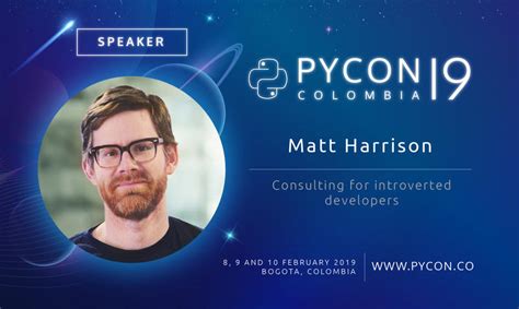 Pycon Colombia On Linkedin Matt Harrison Will Be Speaking At Pycon