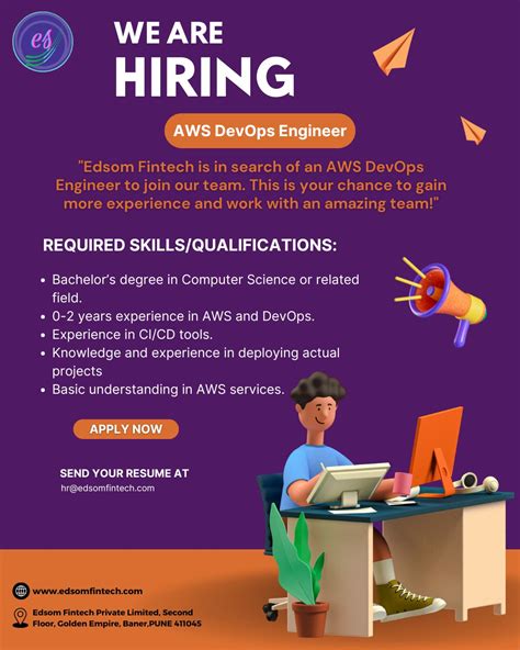 Awsjobs Devopsengineer Cloudcomputing Techcareers Joining Hiring… Edsom Fintech Pvt Ltd