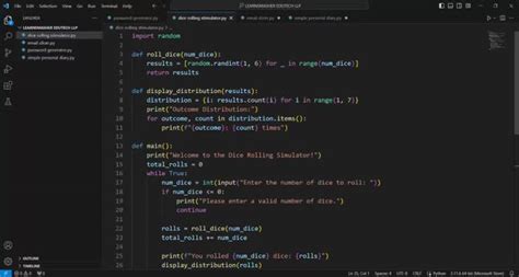 Smyla Matta On Linkedin Python Dicerollingfun Codeadventures