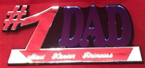 Personalized Number 1 Dad Wall Decor