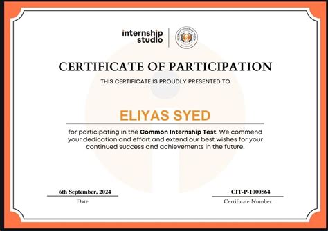 Eliyas Syed On Linkedin Cit Participationcertificate Rank834