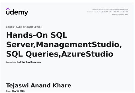 Sql Sqlserver Ssms Azuredatastudio Datamanagement Tejaswi Anand Khare