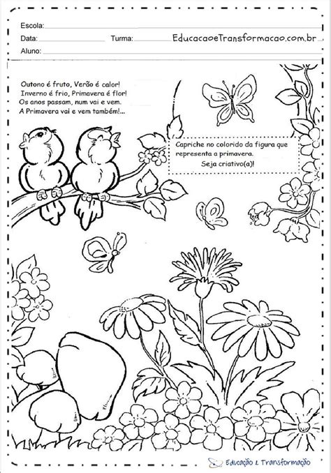 Pin De Sandra Em Escuela Atividades Sobre A Primavera Atividades Primavera Atividades