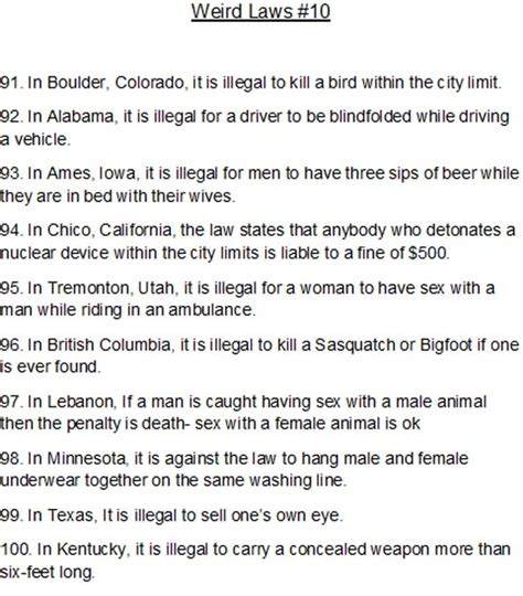 Weird Illegal Laws In Minnesota At Isabel Lacey Blog