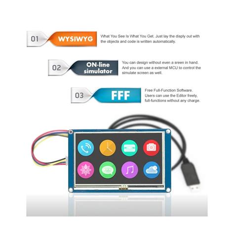 Pantalla táctil TFT UART HDMI 2 4 para Raspberry PI