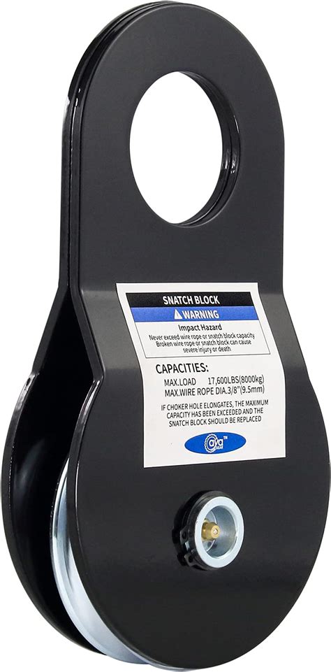 Aya Gear 8 Ton Winch Snatch Block Towing Pulley Blocks 17600 Lbs