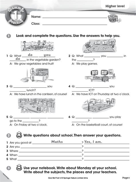 Unit 1 Extra Activities Pdf