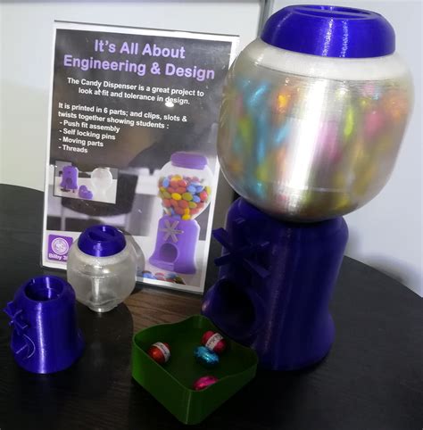 Bilby 3d Working 3d Printed Gumball Machine At The