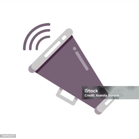 Cinema Director Megafoon Icoon Geïsoleerd Op Wit Vector Illustratie