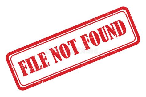 File Not Found Stock Illustrations 376 File Not Found Stock