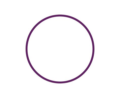 Circle Shape Outline Purple Stroke Circle Symbol Illustration 42972770
