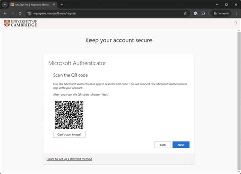Microsoft Mfa Qr Code Screen Png It Help And Support