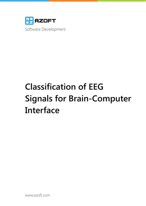 Classification Of Eeg Signals For Brain Computer Interface Pdf