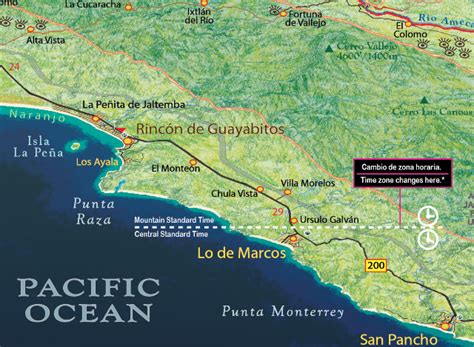 Mapa Jeff Cartography Riviera Nayarit Road Map