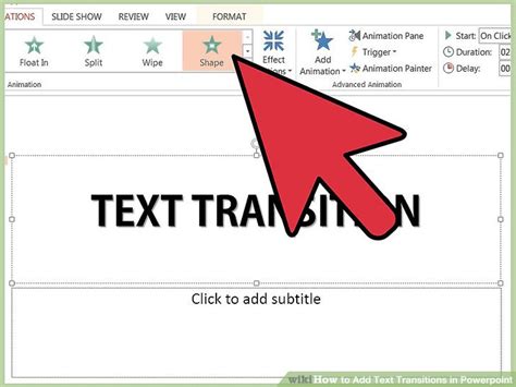 How To Add Text Transitions In Powerpoint 8 Steps With Pictures