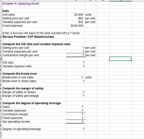 Solved Chapter Applying Excel Excel Worksheet Part Of Chegg Com