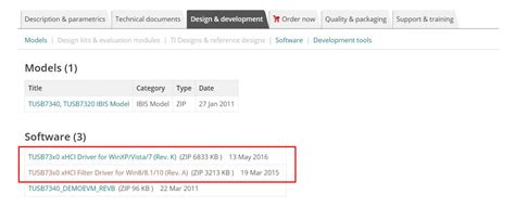 Tusb7340 Win10 Driver From Official Website Doesnt Work Interface Forum Interface Ti E2e