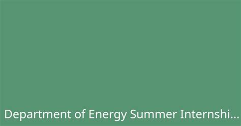 Sara Nelson On Linkedin Department Of Energy Summer Internship Fair