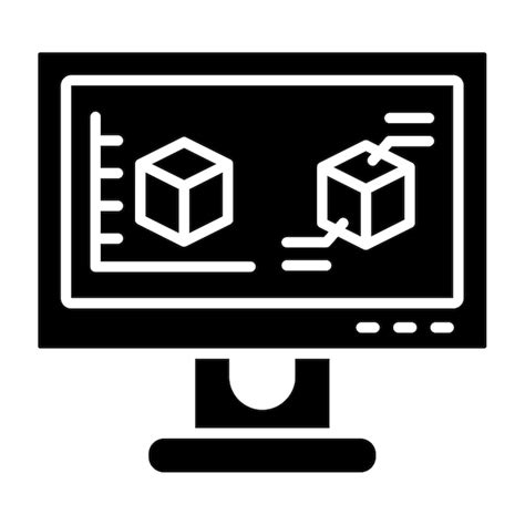 Premium Vector 3d Modeling Icon