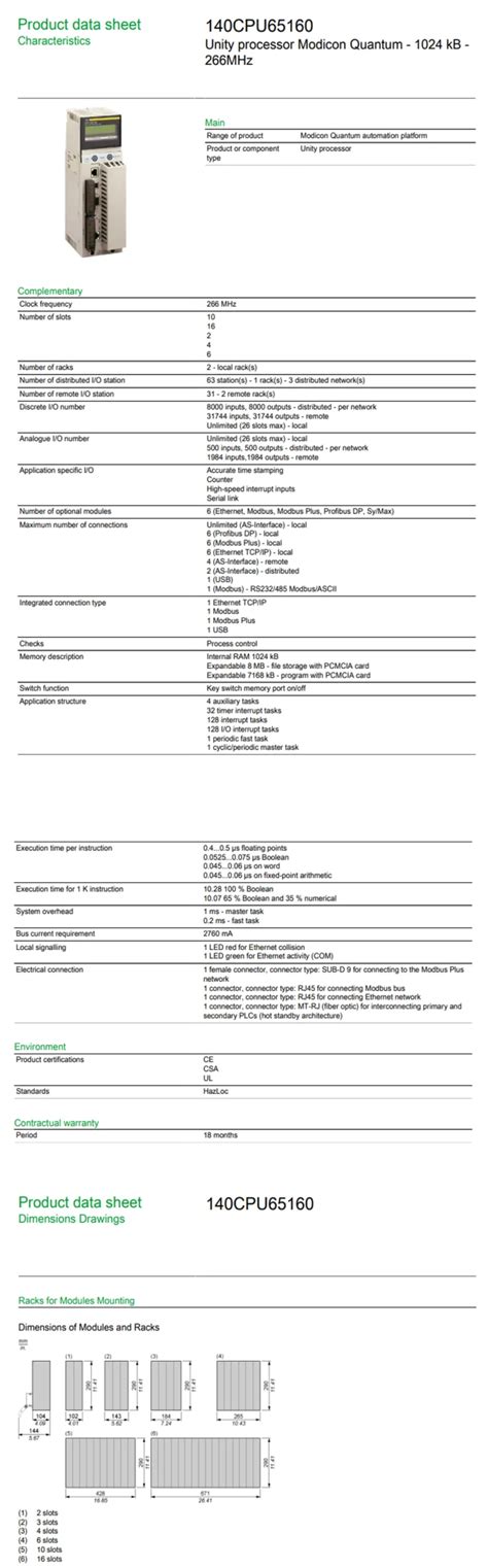 SCHNEIDER CPU CPU Module Echuan Hydraulic