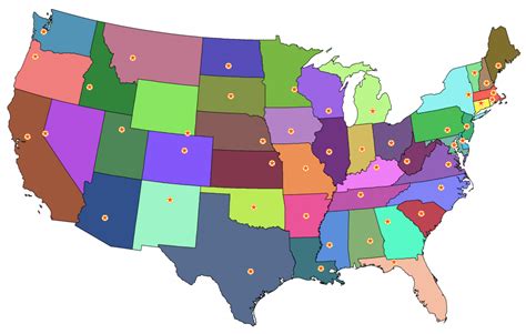 United States Map With State Boundaries