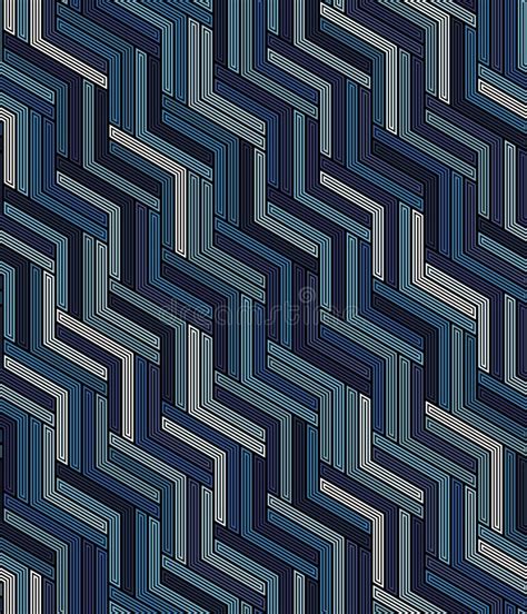 seamless abstract geometric pattern modern stylish texture blue