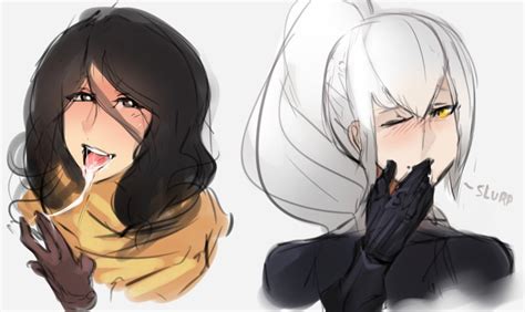 Rule 34 After Fellatio After Sex Armor Armored Dress Black Hair Blush Brown Eyes Cum Cum In