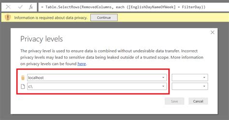 Chris Webbs Bi Blog Data Privacy Settings In Power Bipower Query