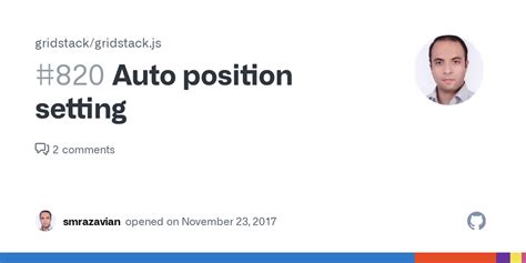 Auto Position Setting · Issue 820 · Gridstackgridstackjs · Github