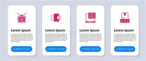 Set Consumer Product Rating Advertising Mobile With Dollar And Business Infographic Template