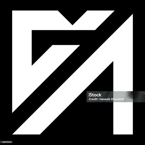 최소한의 Gm 로고 고급 배경에 Mg 편지의 아이콘입니다 Gm 모노그램 이니셜을 기반으로 한 로고 아이디어 전문적인 다양한 문자 기호와 배경에 Mg 로고 0명에 대한 스톡