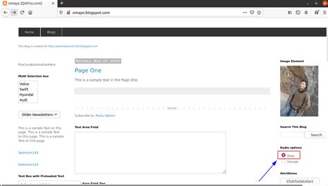 Codeceptjs Handling Radio Button Qafox