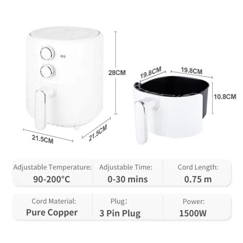 Simplus Air Fryer 3 5l Brand New Seal In Box Tv And Home Appliances Kitchen Appliances Fryers