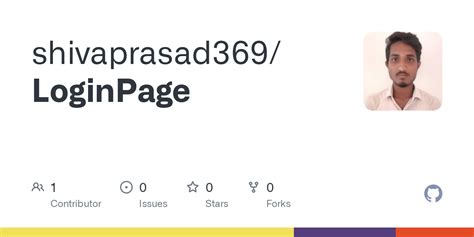 Github Shivaprasad369loginpage