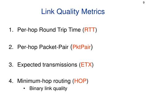 Ppt Comparison Of Routing Metrics For Static Multi Hop Wireless